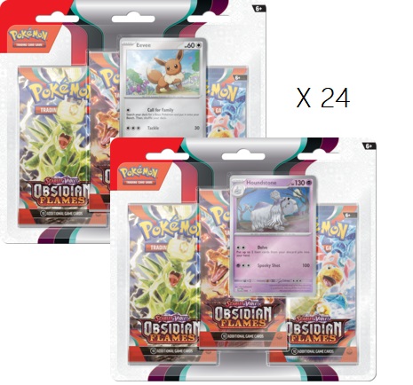 Obsidian Flames 3-pack blister case